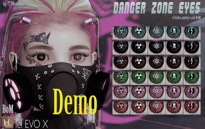Second Life Marketplace - DEMO Misteria - Danger Zone Eyes