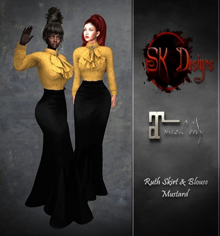 Second Life Marketplace - .::SKD::. Ruth Set MUSTARD {Victorian Style}