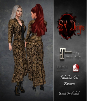 Second Life Marketplace - .::SKD::. Tabitha Set BROWN {Including Boots}