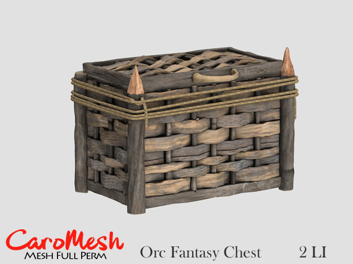 Second Life Marketplace - Caro Mesh Full Perm * Orc Fantasy Chest ...