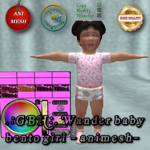Second Life Marketplace - .:GBH:. Wander baby bento girl animesh