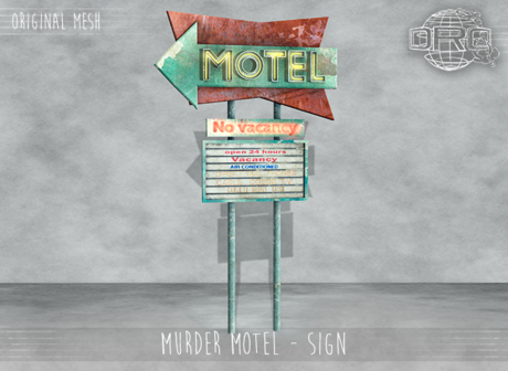 Second Life Marketplace - -DRD- Murder Motel - Sign