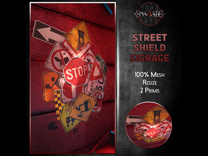 Second Life Marketplace - [Pagan] street signage shield