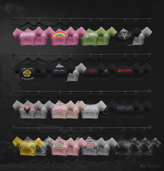 Second Life Marketplace - . Nar Mattaru . Atomic Crop Top {Fatpack}