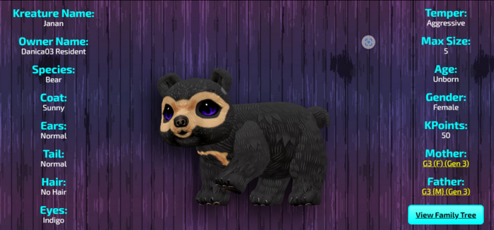 Second Life Marketplace - Kreature Breedable Bear JAN GEN 4