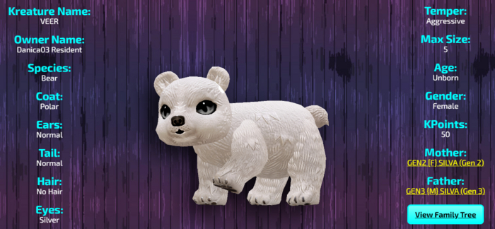 Second Life Marketplace - Kreature Breedable Bear VEER GEN3