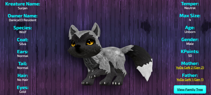 Second Life Marketplace - Kreature Breedable Wolf SUR GEN2