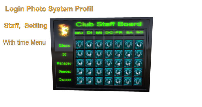Second Life Marketplace - Club Staff Board 5-row
