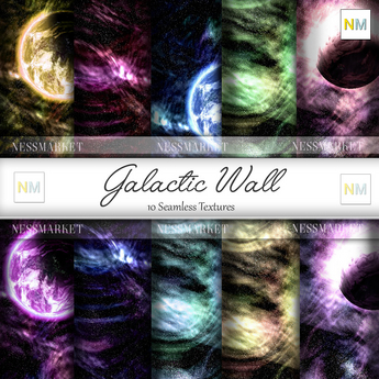 Second Life Marketplace - Galactic Wall 10 Seamless Builders Textures NM
