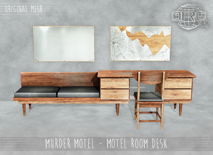 Second Life Marketplace - -DRD- Murder Motel - Motel Room Desk