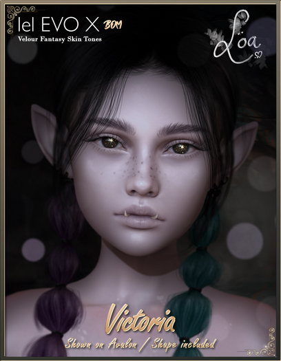 Second Life Marketplace - ::Loa:: Victoria Skin ~Lelutka EVO X / VELOUR ...