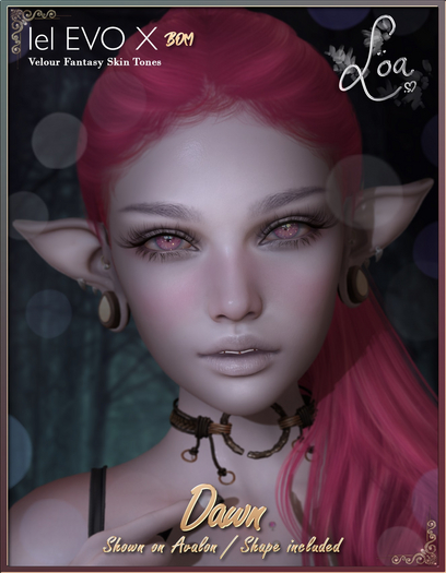 Second Life Marketplace - ::Loa:: Dawn Skin ~Lelutka EVO X / VELOUR ...
