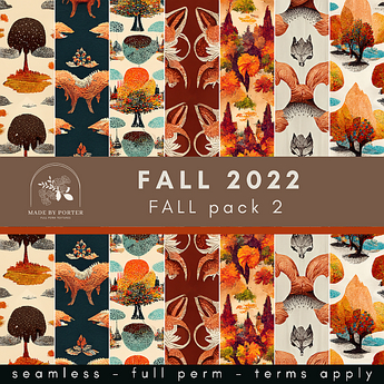 Second Life Marketplace - Made by Porter - F22 Fall Textures Pack 2