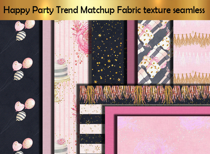 Second Life Marketplace - Happy Party Trend Matchup Fabric texture seamless