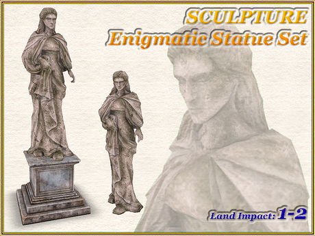 Second Life Marketplace - SCULPTURE - Enigmatic Statue Set (1-2 LI ...