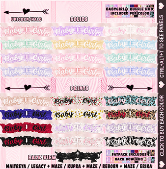 Second Life Marketplace - *HolliPocket* Everly Garters-M/L/K/R/E/Maze ...
