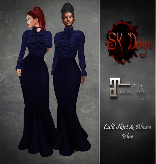 Second Life Marketplace - .::SKD::. Calli Victorian Style Set BLUE ...