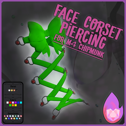 Second Life Marketplace - [PH] M4 Chipmunk - Nose Corset Piercing