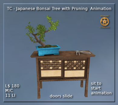 Second Life Marketplace - Japanese Bonsai Tree with Pruning Animation
