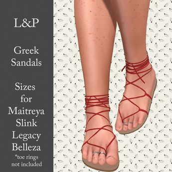 Second Life Marketplace - L&P Greek Sandals Demo