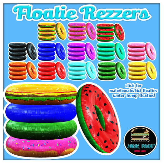 Second Life Marketplace - Junk Food - Floatie Rezzers (Multi)