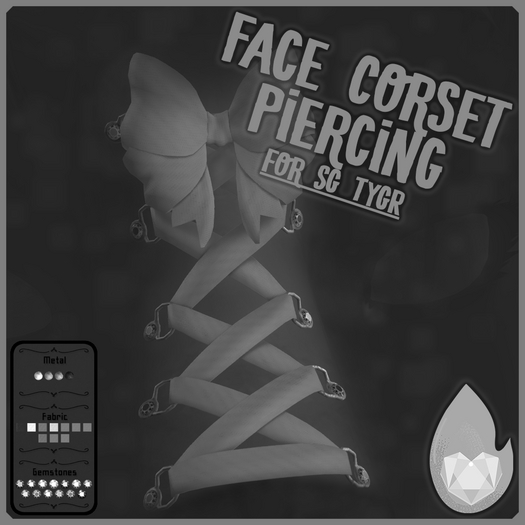 Second Life Marketplace - [PH] Tygr - Nose Corset Piercing DEMO