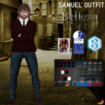Second Life Marketplace - Samuel Outfit "BOXED"