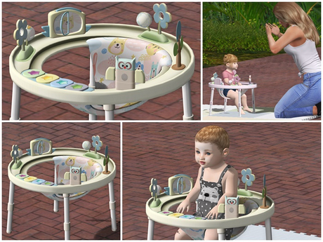 Second Life Marketplace - {Pink&Blue}Table with Toys Yellow(Zooby Animesh)