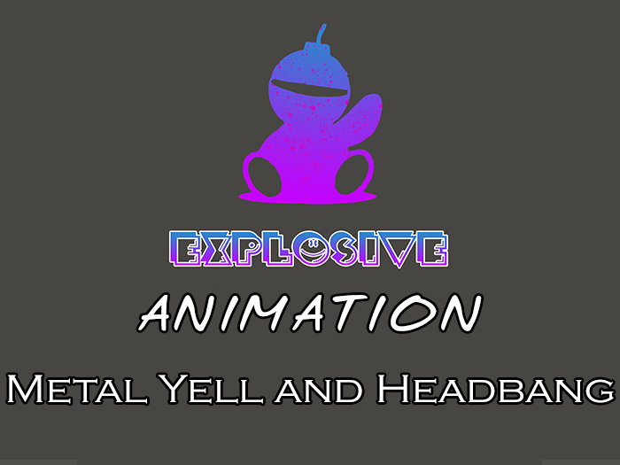 Second Life Marketplace - Explosive animation - Metal Yell and Headbang