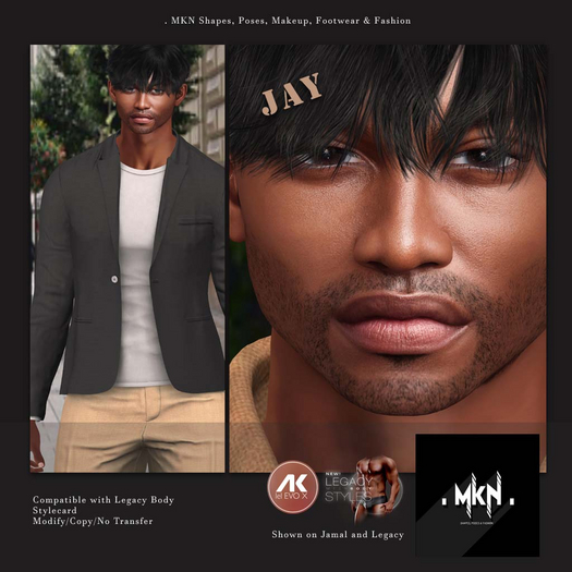 Second Life Marketplace - . MKN . Jay Shape [AK ADVX Jamal]