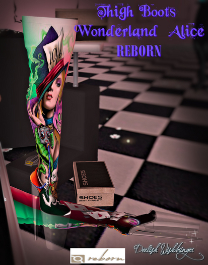 Second Life Marketplace - Thigh Boots Wonderland~Alice REBORN ...