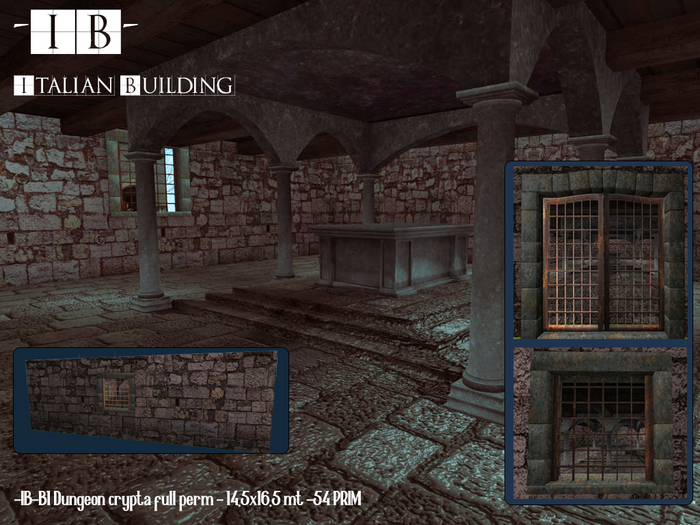 Second Life Marketplace - -IB-B1 DUNGEON CRYPTA FULL PERM box