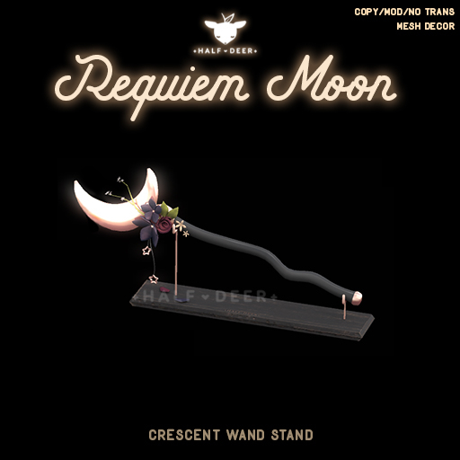 Second Life Marketplace - +Half-Deer+ Requiem Moon - Crescent Wand Stand