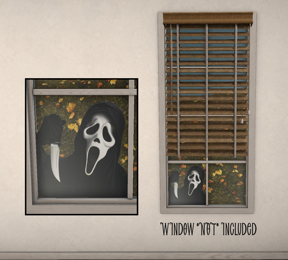 Second Life Marketplace - Ghostface Window Cling