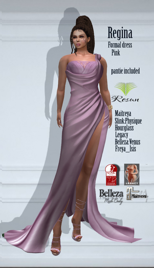 Second Life Marketplace - Res_Regina formal dress Pink