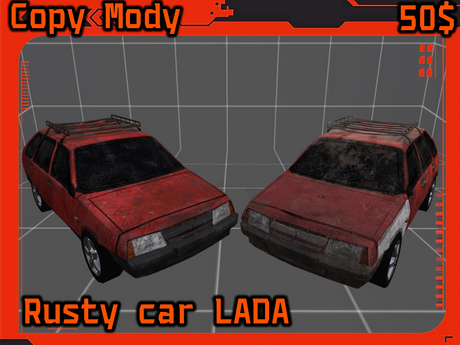 Second Life Marketplace - Lada 2109 Rusty USSR 3in1 Car PROMO