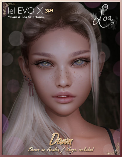 Second Life Marketplace - ::Loa:: Dawn Skin ~LeLutka EVO X Applier ...