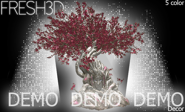 Second Life Marketplace - FRESH3D Shakura Faced Tree DEMO