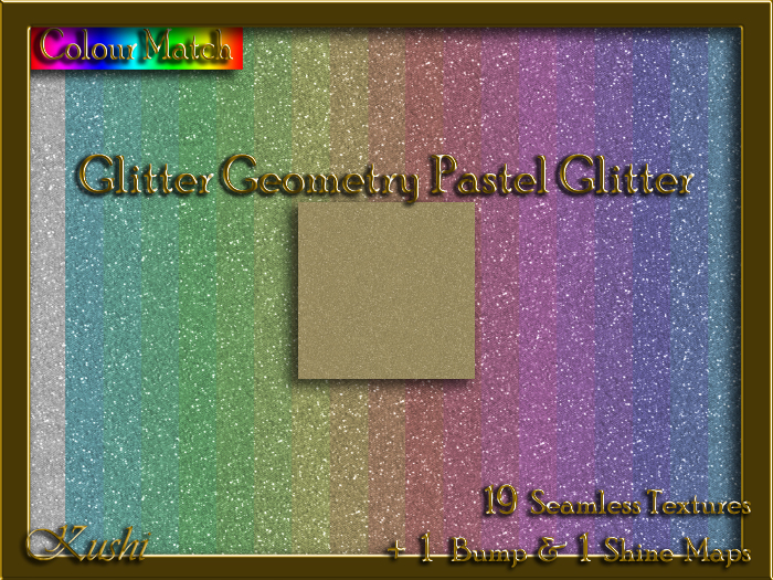 Second Life Marketplace - Glitter Geometry PASTEL GLITTER Textures