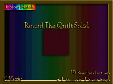 Second Life Marketplace - Round The Quilt SOLID Textures