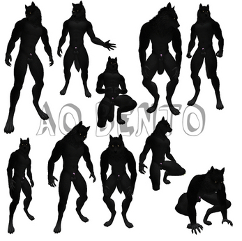 Second Life Marketplace - AO Male for JOMO Werewolf (HUD) BENTO Full Perm