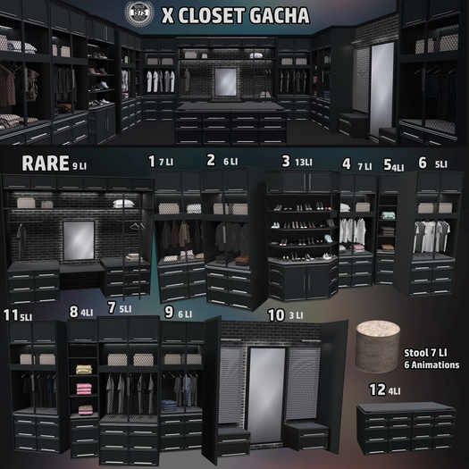 Second Life Marketplace - [Since1975] X Closet Gacha RARE
