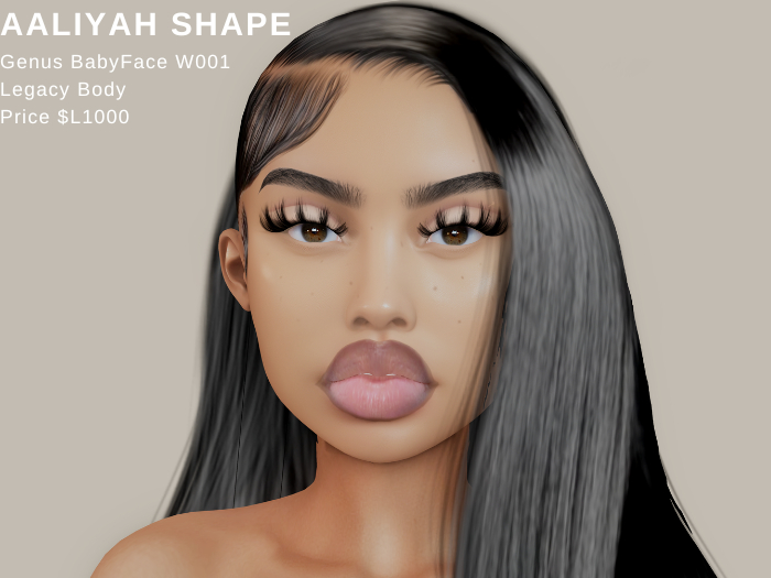 Second Life Marketplace - Aaliyah Shape (Genus Baby Face)