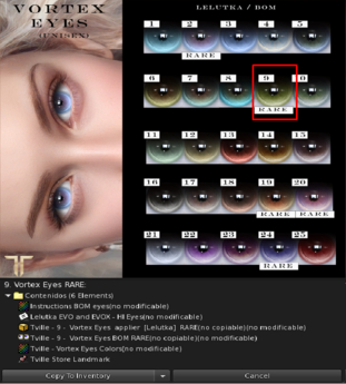 Second Life Marketplace - 9. Vortex Eyes RARE