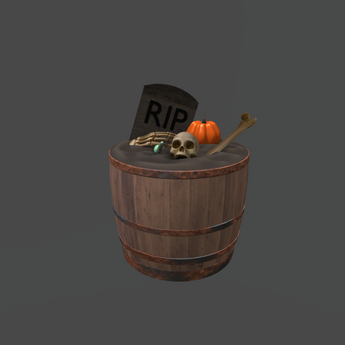 Second Life Marketplace - Aquatica Mesh - AM025434 RIP Barrel of Bones