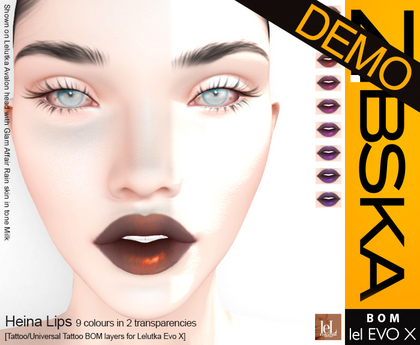 Second Life Marketplace - Zibska Evo X ~ Heina Lips Demo