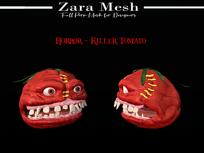 Second Life Marketplace - ZM - Horror - Killer Tomato - FULL PERM MESH