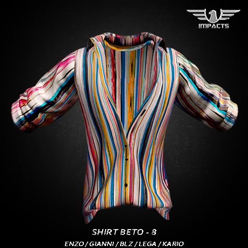 Second Life Marketplace - IMPACTS- SHIRT BETO 8 ENZO/GIANNI/BLZ/LEGA/KARIO