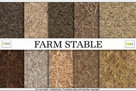 Second Life Marketplace - Farm Stable 10 Seamless Builders Barn Hay ...