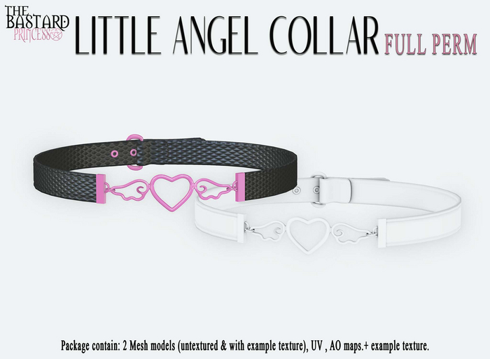 Second Life Marketplace - The Bastard Princess - Little Angel Collar ...